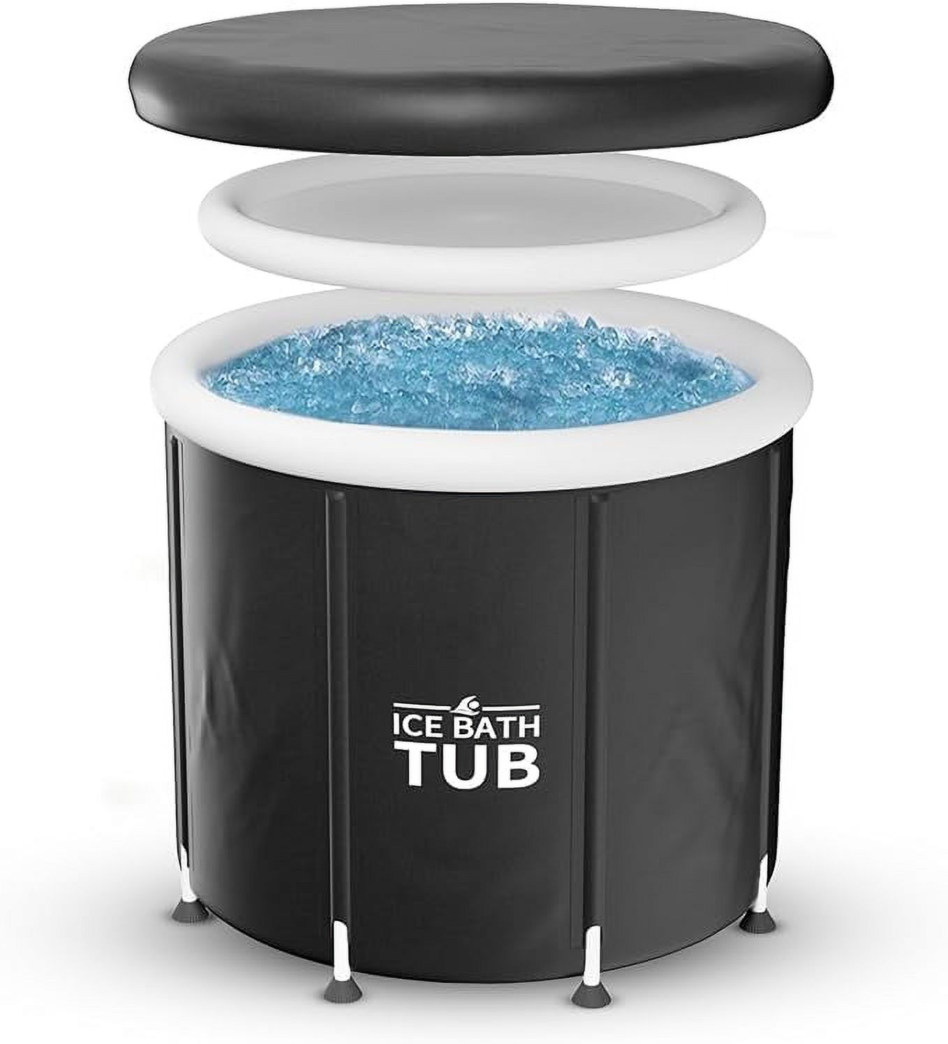 61" Streamline N480CH Soaking Clawfoot Tub and Tray With Internal Drain ...