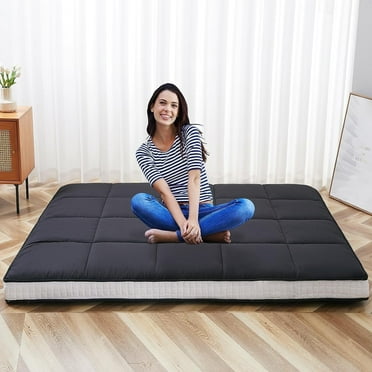 Portable Foldable Futon Mattress, Queen Size, Extra Thick Japanese ...