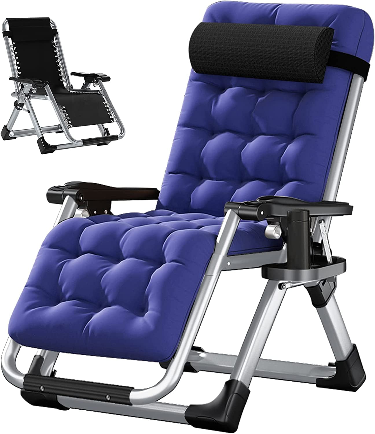 Zero Gravity Chair, Premium Lawn Recliner Folding Portable Chaise ...