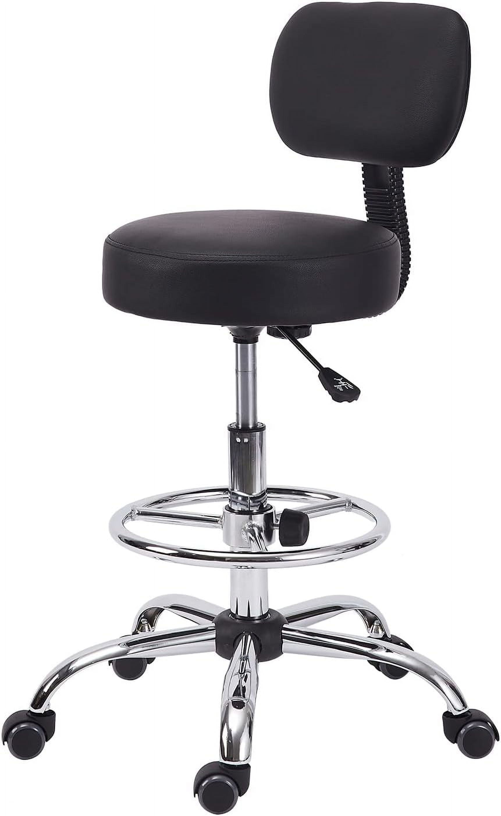 LIMAI Swivel and Adjustable Footrest Drafting Chair, Black - Walmart.com