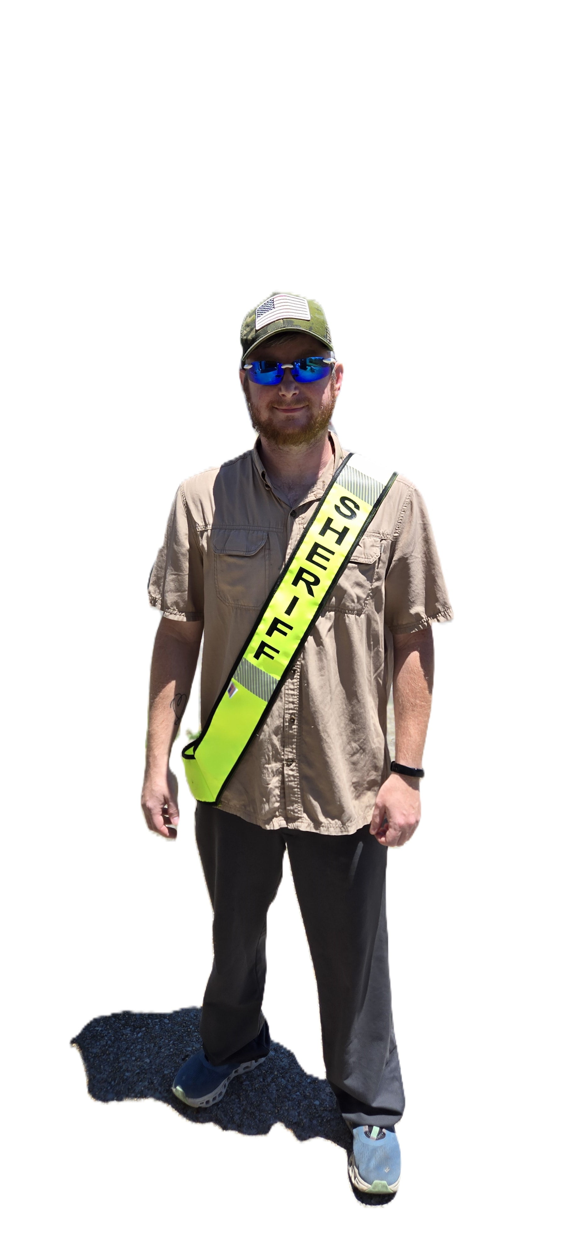 LIME GREEN REFLECTIVE SHERIFF SASH - Walmart.com