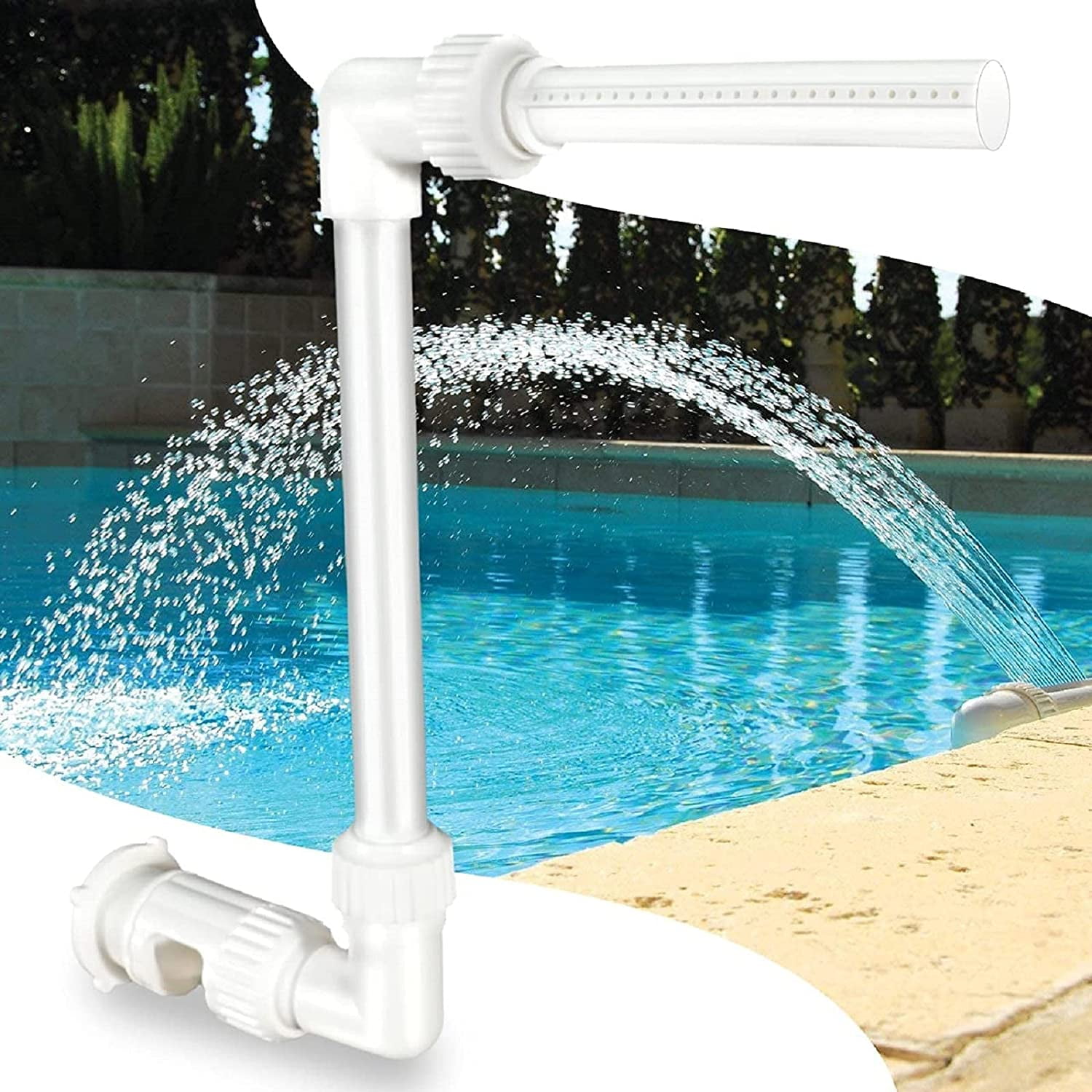 LIMEI Adjustable Swimming Pool Spa Waterfall Fountain Spray, for Above ...