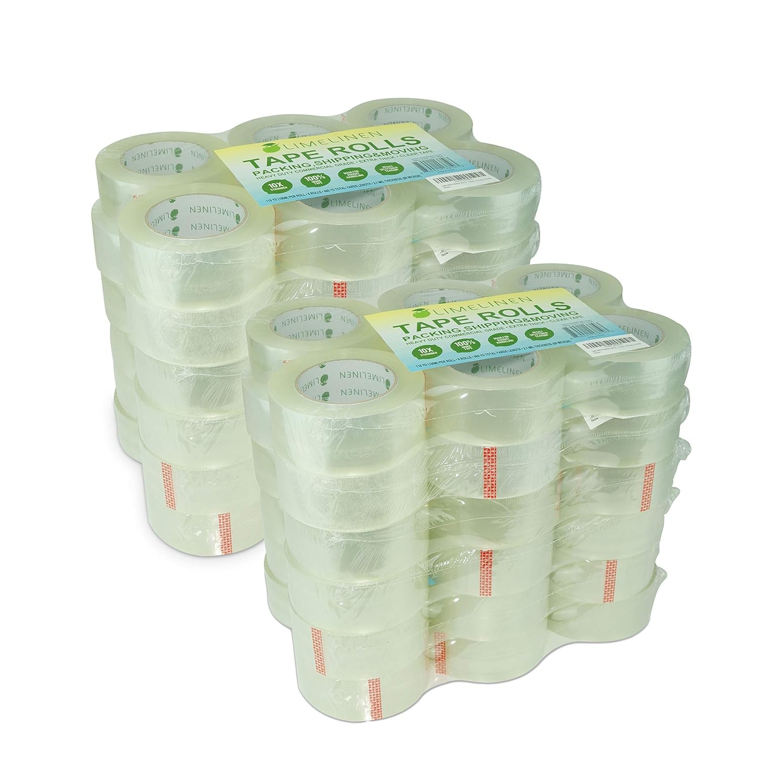 LIMELINEN Packing Tape for Moving, Packaging, Shipping - Clear - Heavy ...