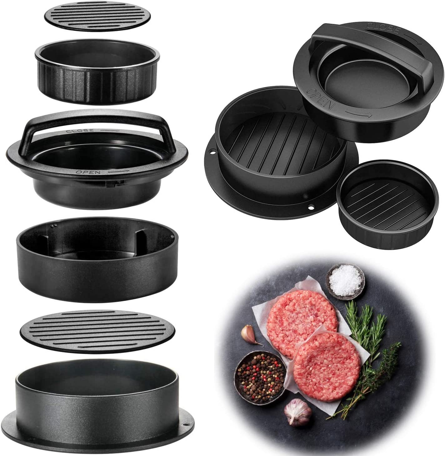 Cuisinart Adjustable Burger Press - Walmart.com