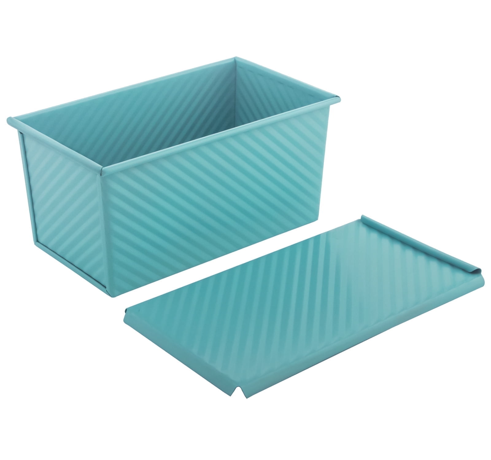 LIMICAR Pullman Loaf Pan with Lid,Bread Pans for Baking,8x4 in Carbon ...