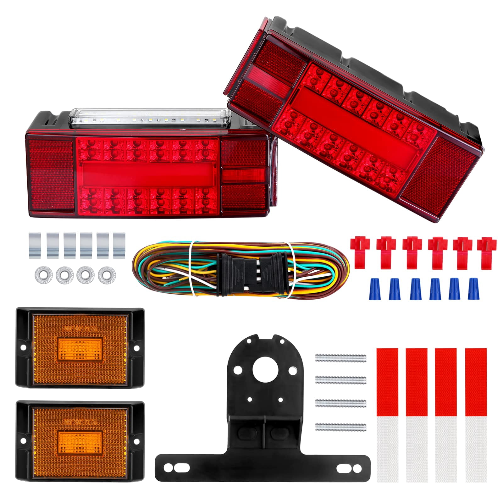 LIMICAR Trailer Lights, Upgrade KEF16 IP68 Halo Glow Trailer Light Kit ...