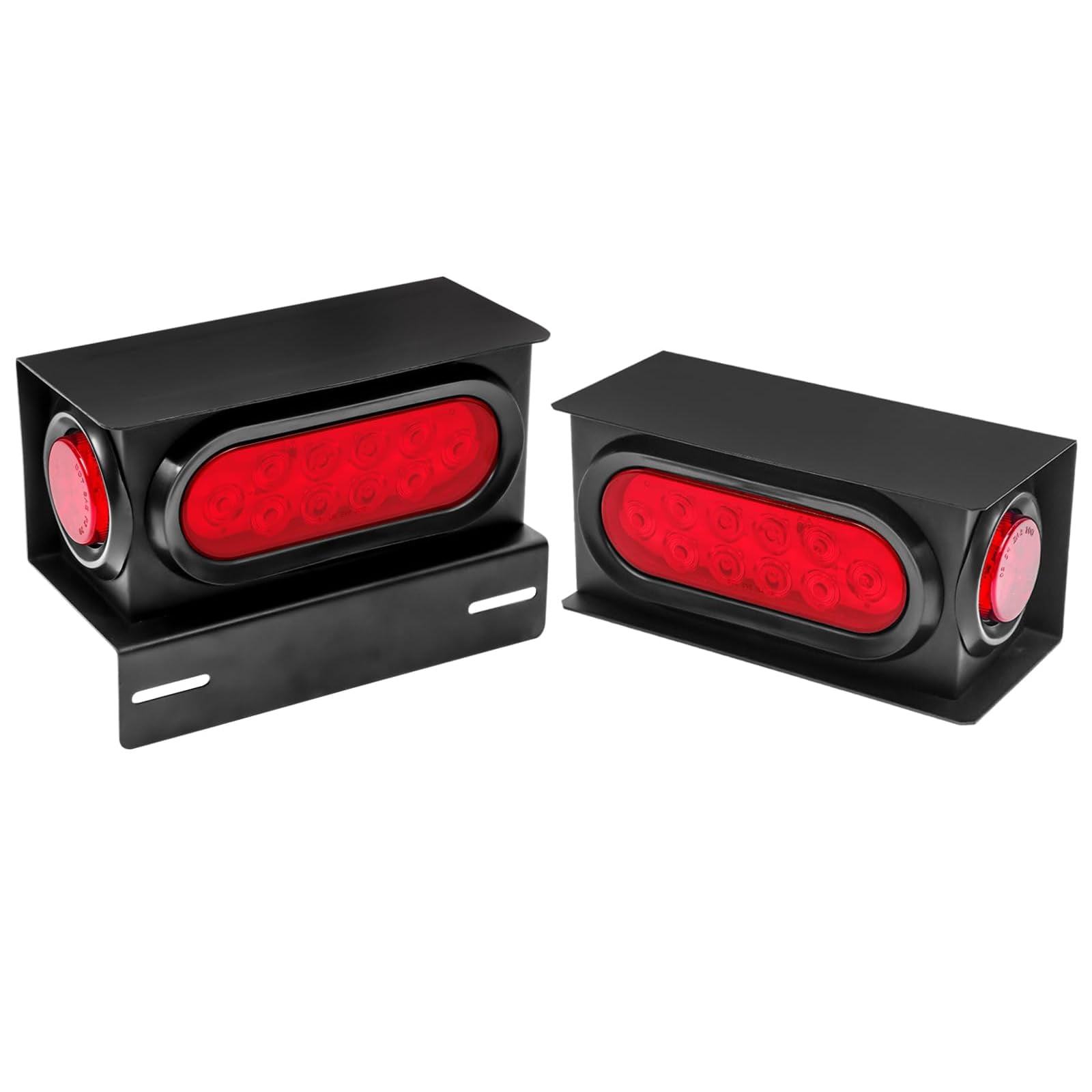 LIMICAR Trailer Lights Welded SSF20 Mount Steel Boxes Housing Kit w/6 ...