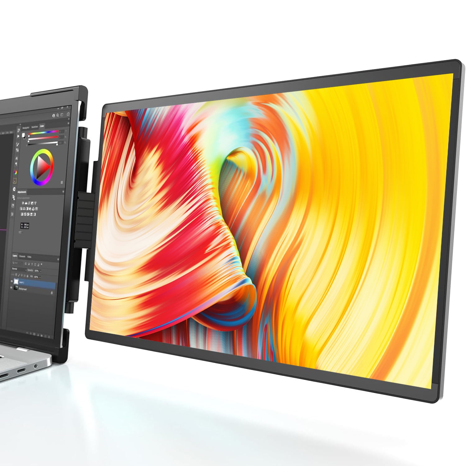 LIMINK 14 Inch Laptop Monitor Extender Al Alloy Single Side Display for ...