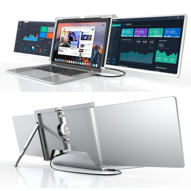 LIMINK 14inch Laptop Monitor Extender with 1 Cable Connect Protable ...