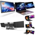 LIMINK Portable Triple Monitor for 13-16" Laptop, Extender 12inch ...