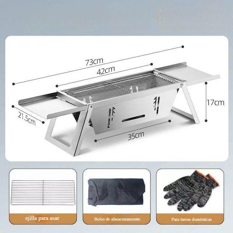 LIMISLN New Type folding slot grill collapsible - stainless steel ...