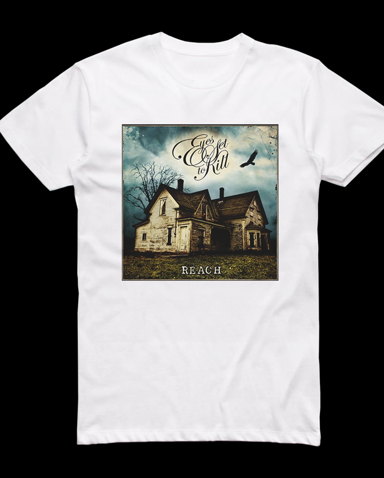 LIMITED EDITION Eyes Set to Kill band album cover white T-shirt short ...