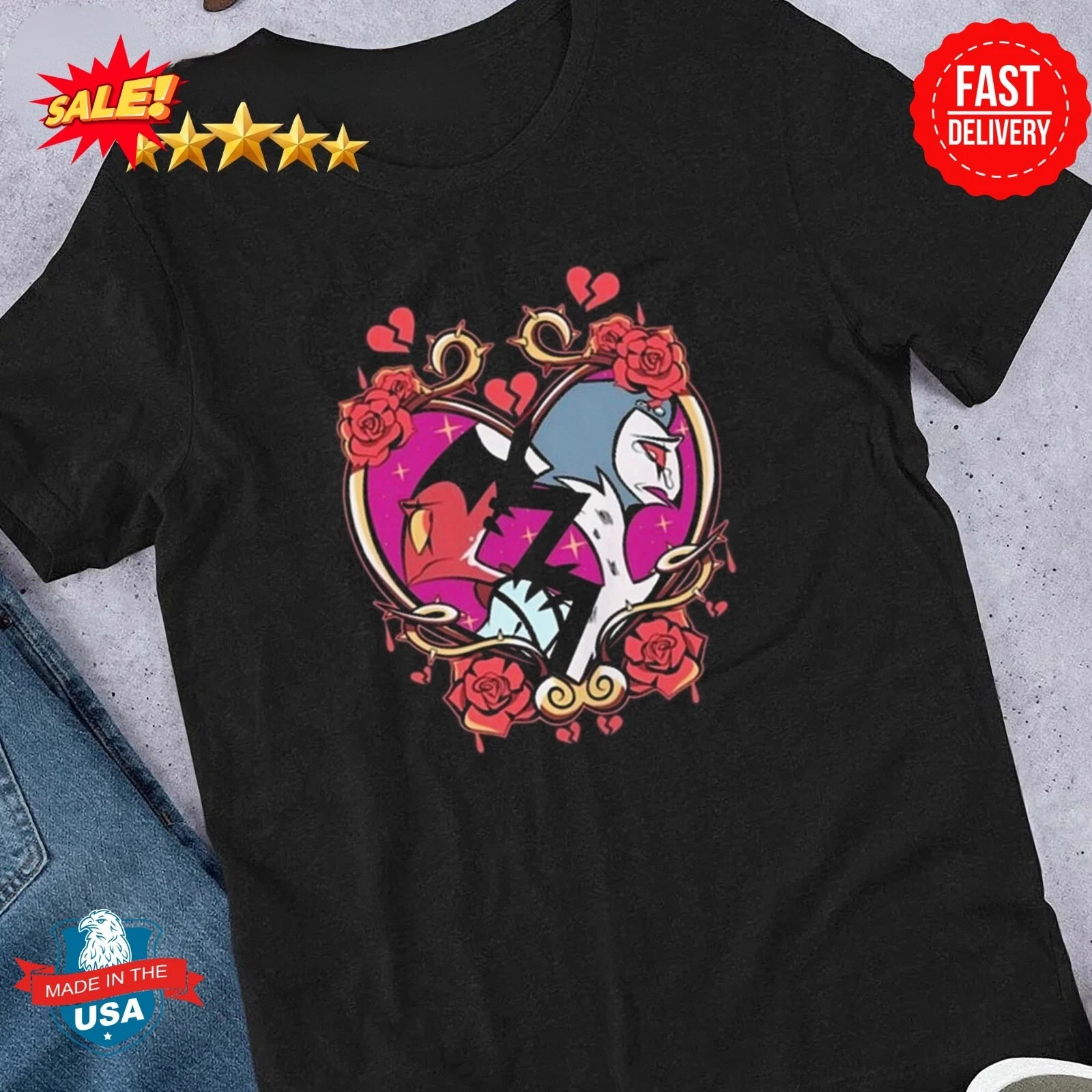 LIMITED EDITION Helluva Boss Stolitz Full Moon Pride Homophobic Shirt ...