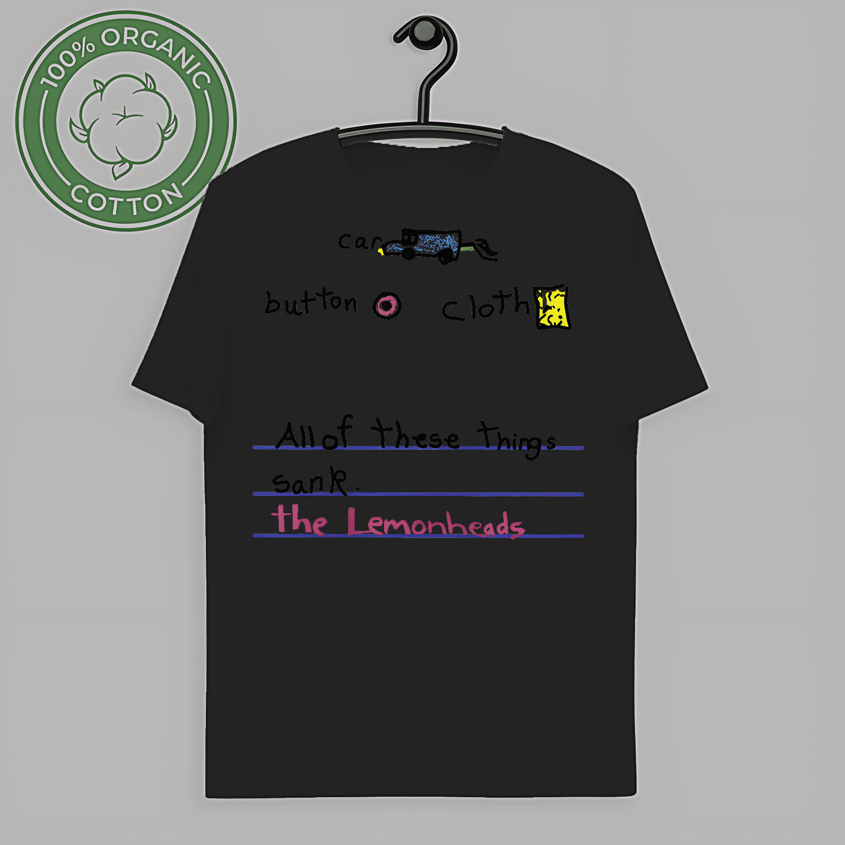 LIMITED EDITION The Lemonheads Car Button Cloth All Of The Things Sank ...