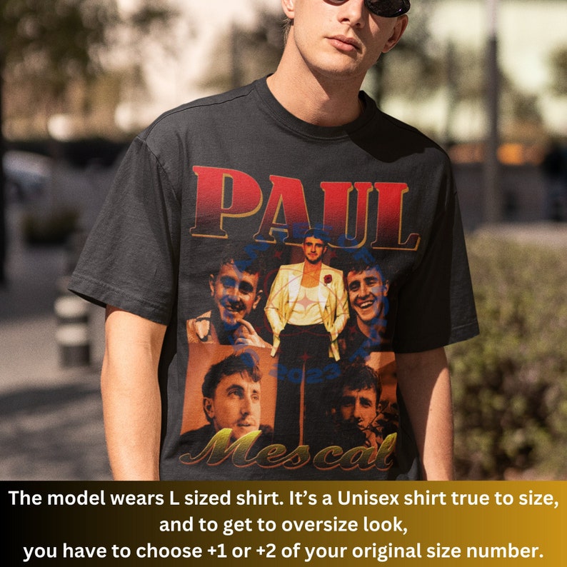 LIMITED PAUL MESCAL Shirt, Paul Mescal Tshirt, Paul Mescal Fan, Paul ...