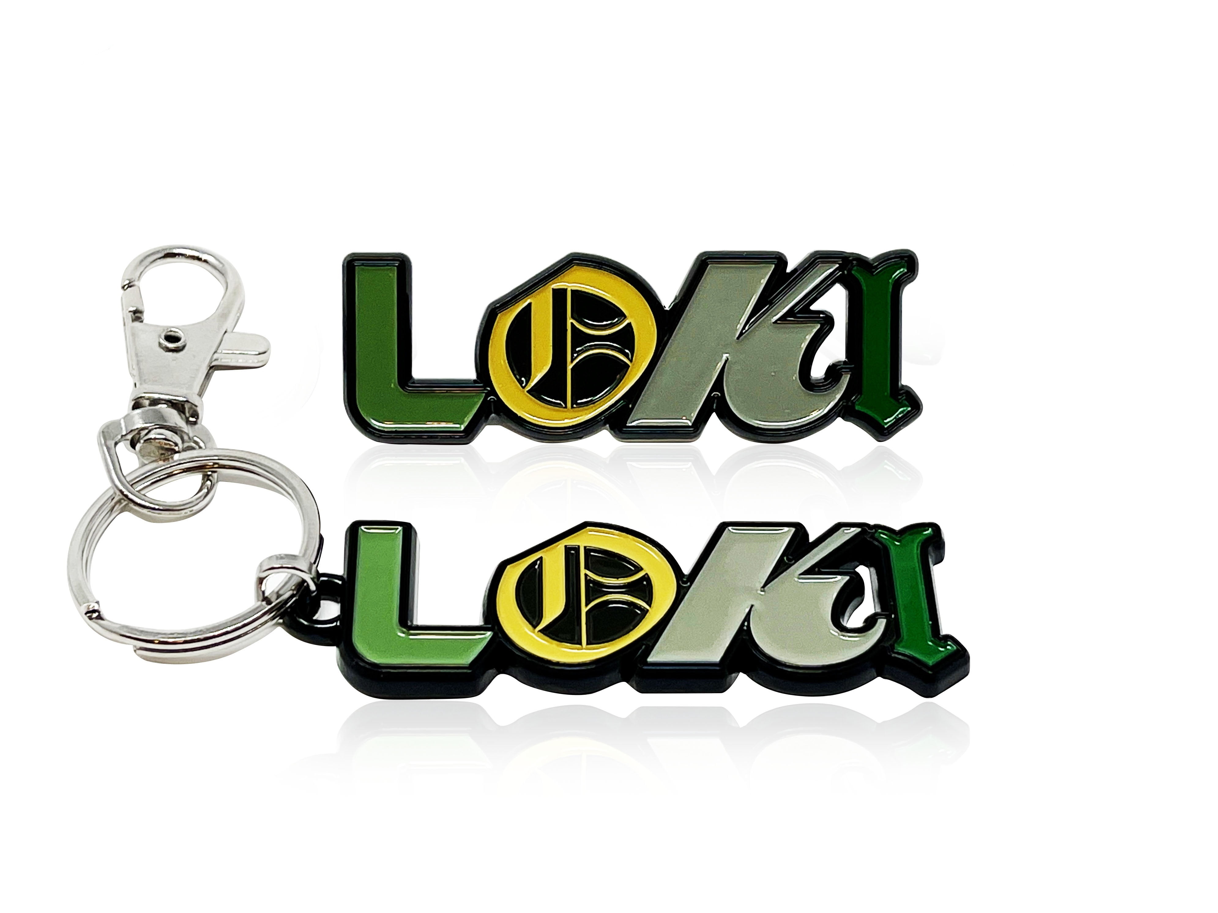 LIMITED TIME, Official Marvel's LOKI LOGO PIN + LOKI KEYCHAIN ...