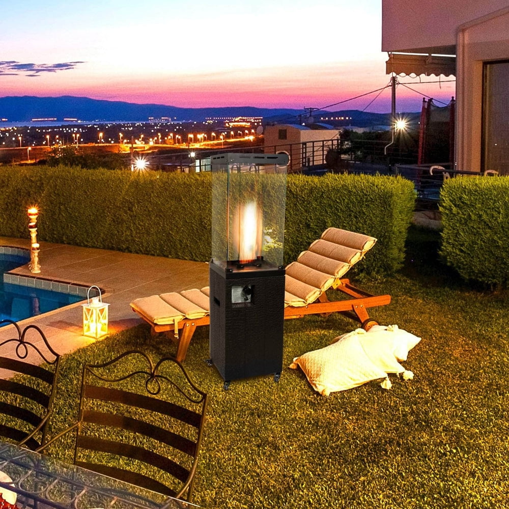 LIMOR® Outdoor Square Propane Patio Heater 41000 BTU In Black - Walmart.com