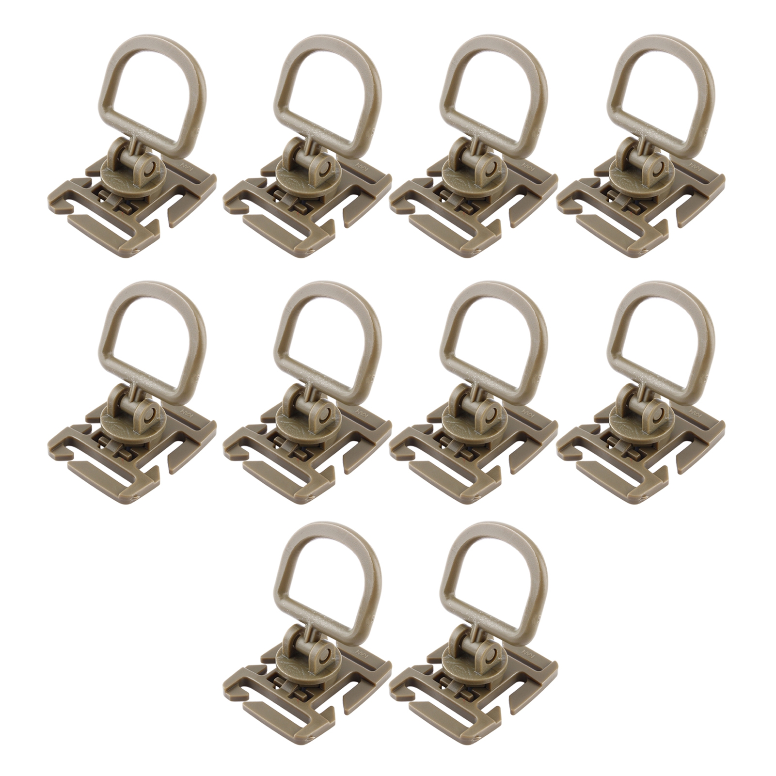 LINASHI 25mm Webbing Buckle 10pcs D-ring Buckle 360° Rotatable Plastic ...