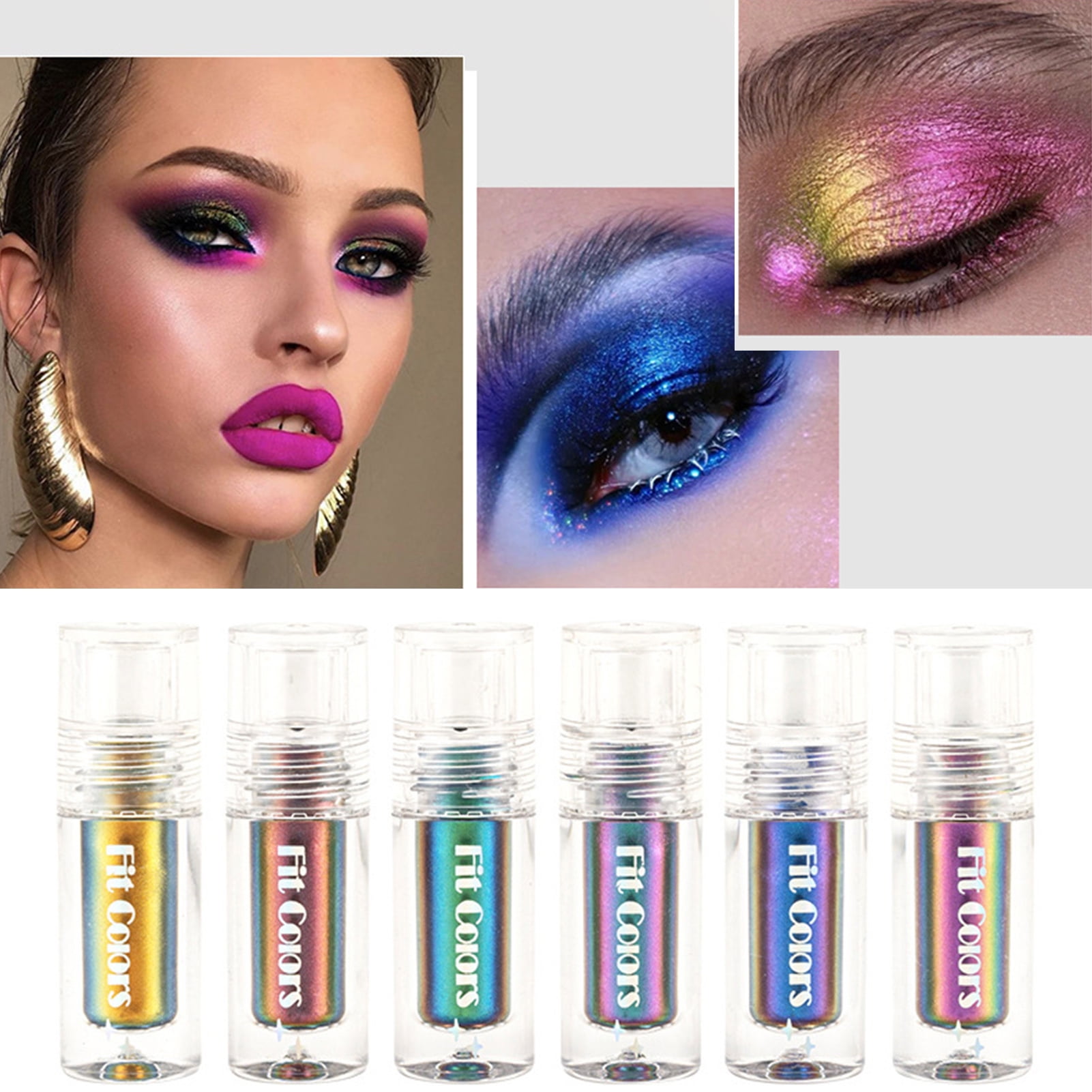 LINASHI 3ml Eye Shadow Liquid Waterproof Reflect Different Colors ...