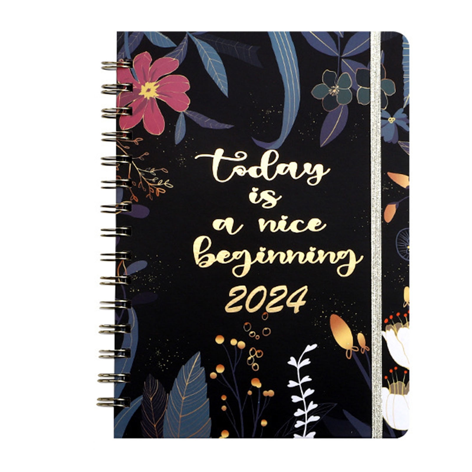 LINASHI Appointment Planner 2024 Weekly Monthly Planner Flower Print ...