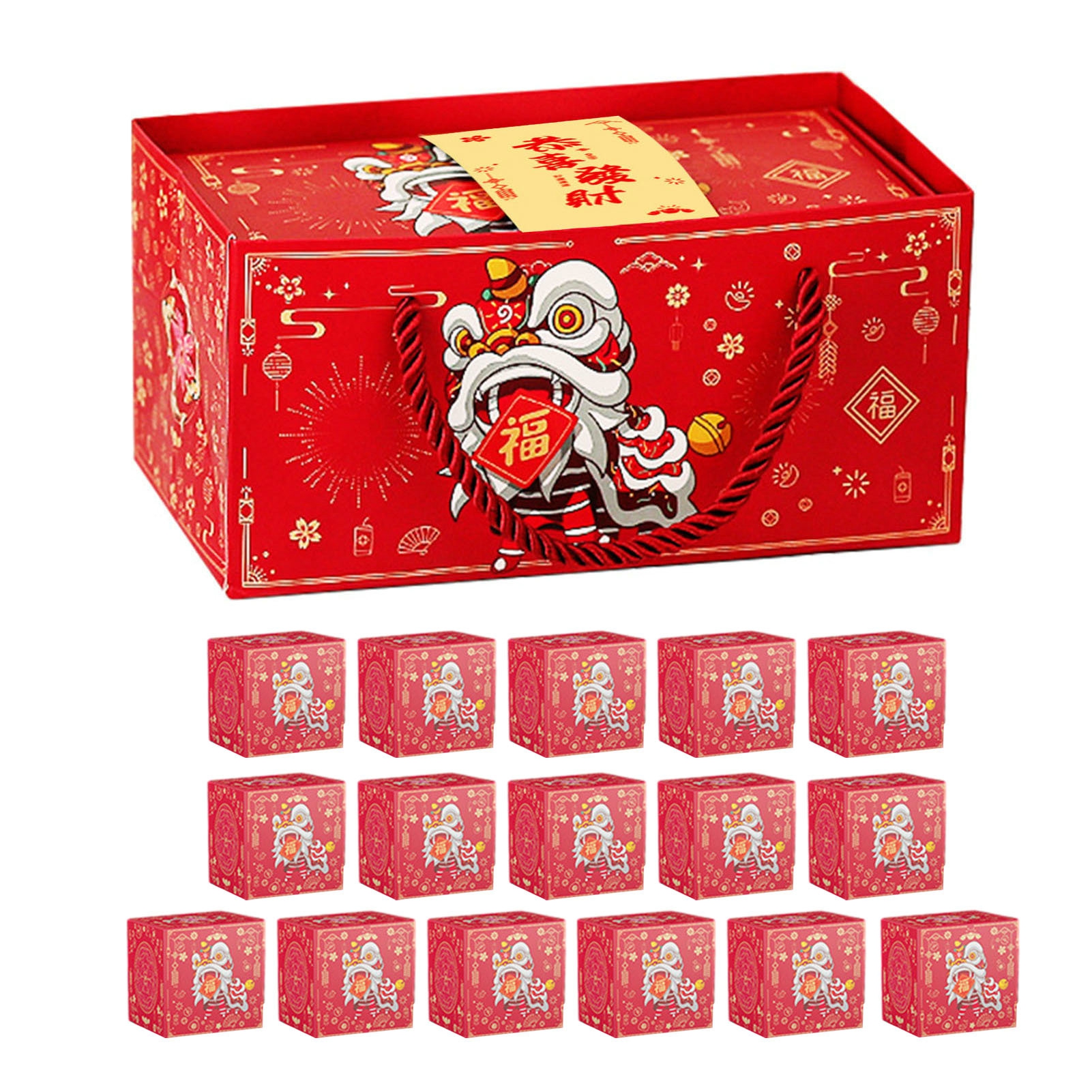 LINASHI Bounce Gift Box 1 Set New Year Bounce Box Gift Bag Reusable ...