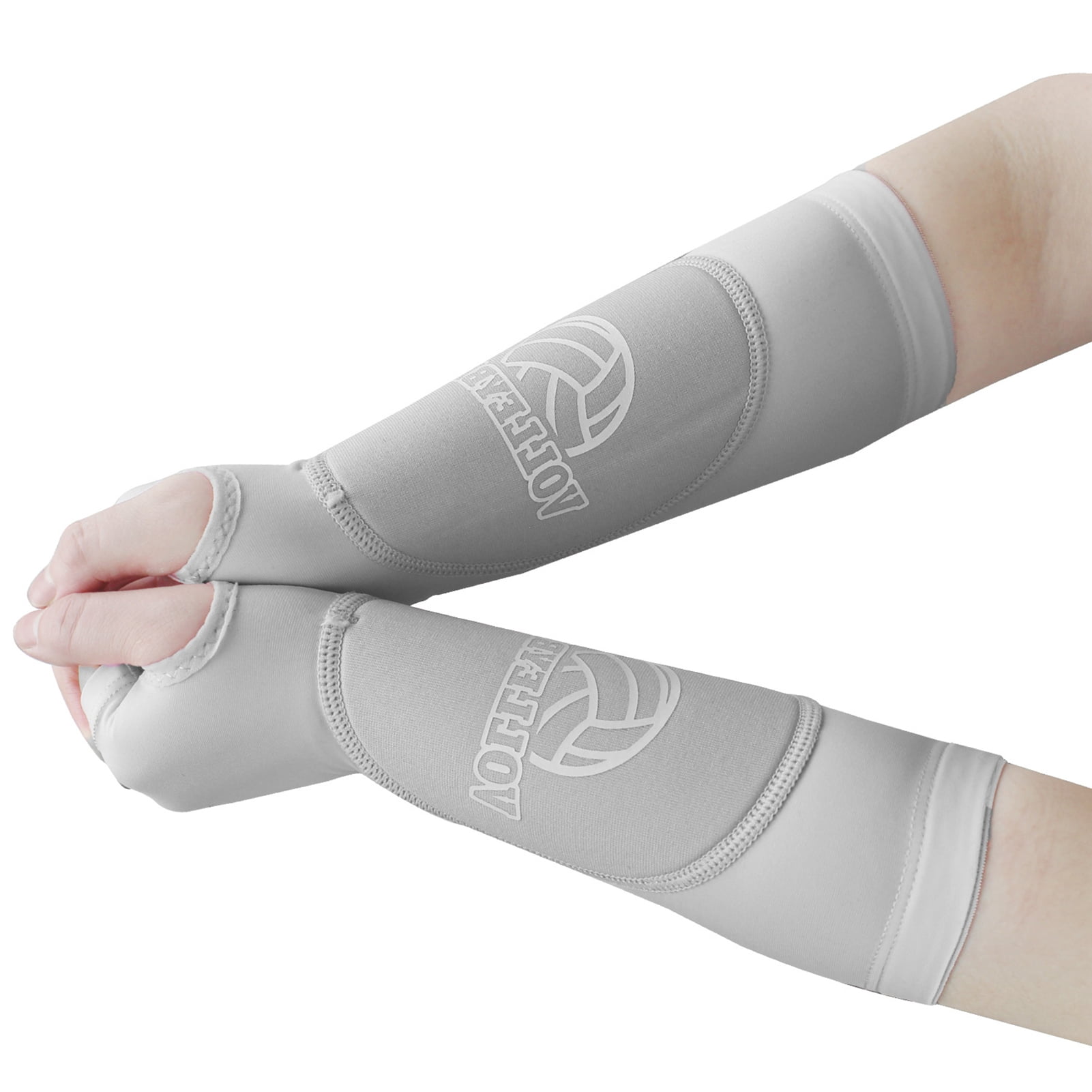 LINASHI Breathable Arm Protectors 2pcs Volleyball Arm Sleeves Thumb ...