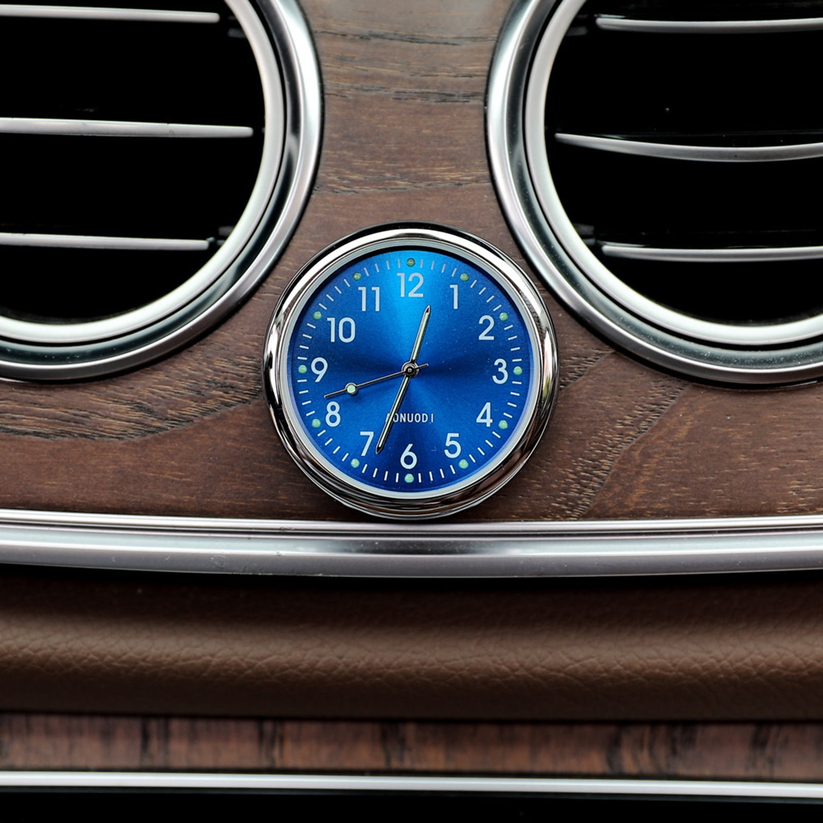 LINASHI Car Clock Round Digital Button Battery Operated High/Low ...