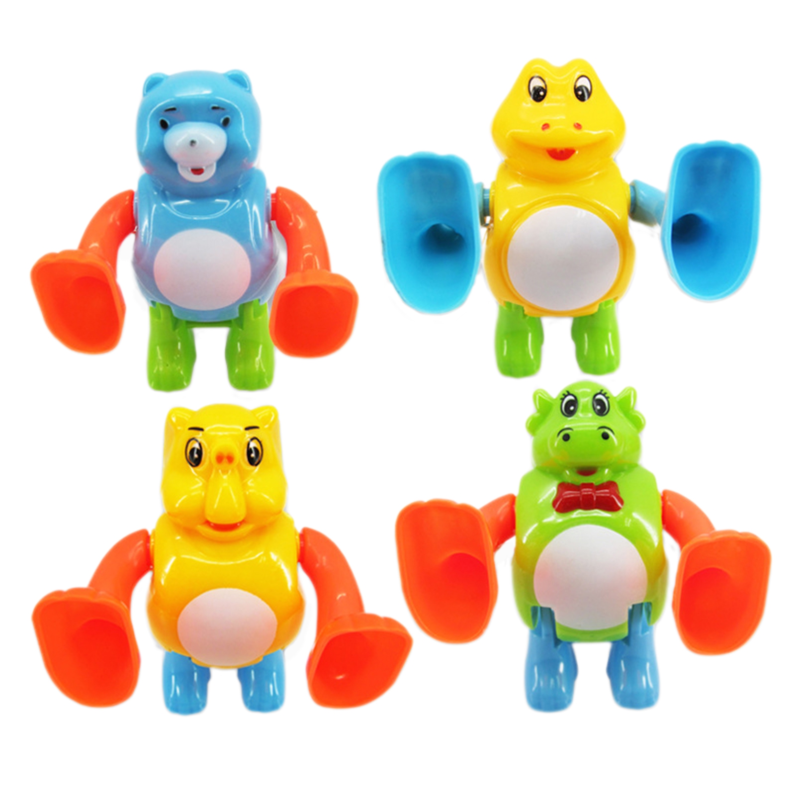 LINASHI Cartoon Jumping Toy Wind-up Toy Cartoon Animal Design Kids ...