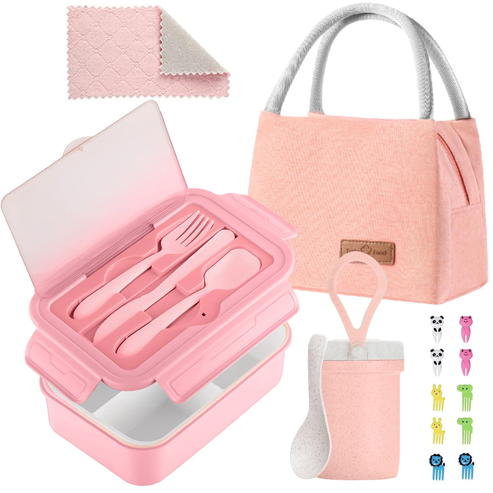 LINASHI Children Lunch Box Set 1 Set Lunch Box Durable Leak-proof Bento ...