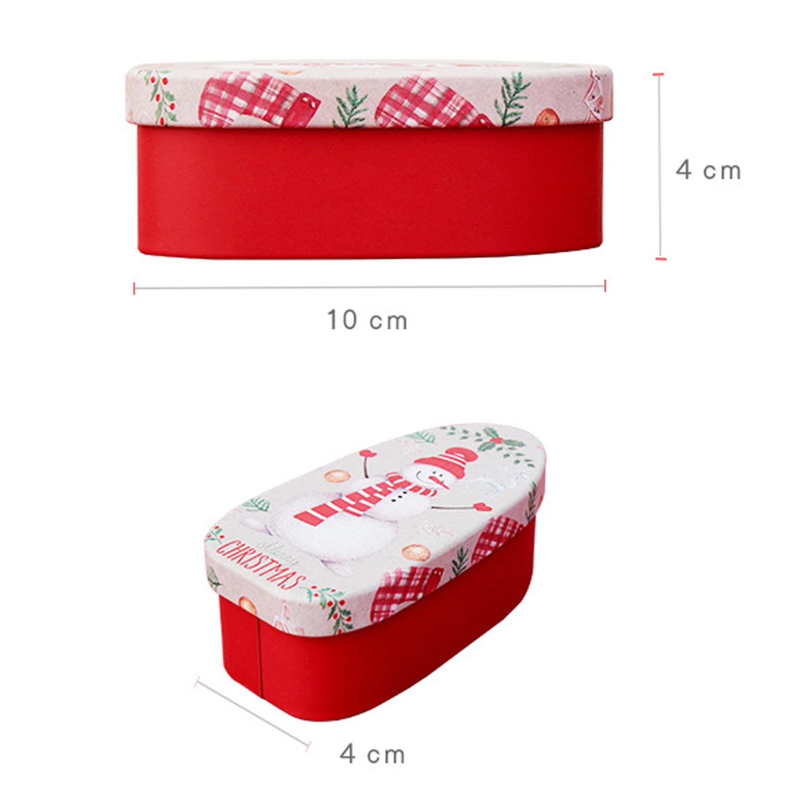 LINASHI Christmas Themed Storage Boxes Christmas Gift Boxes Festive ...