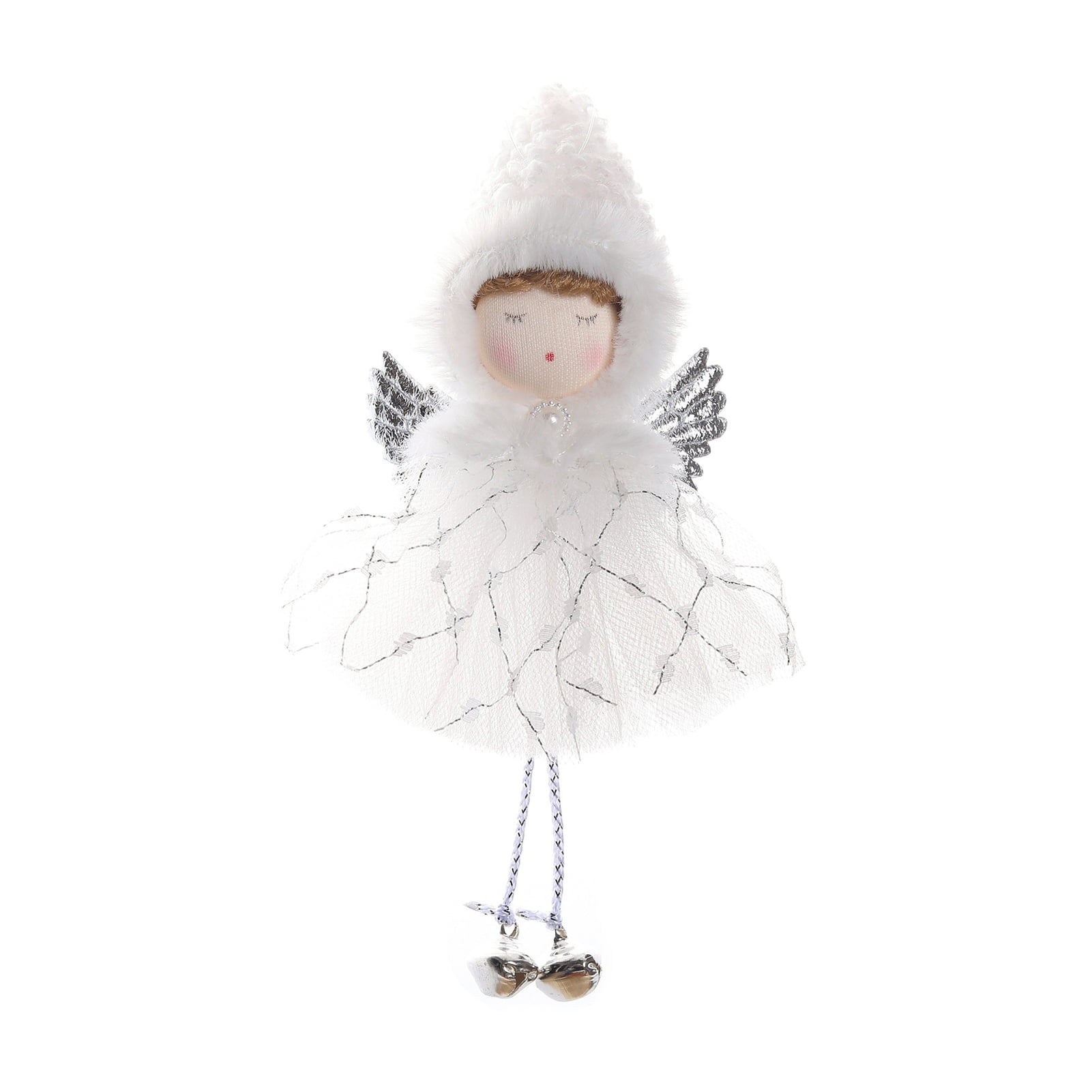 LINASHI Christmas Tree Ornament with Bell Feet Christmas Angel Girl ...