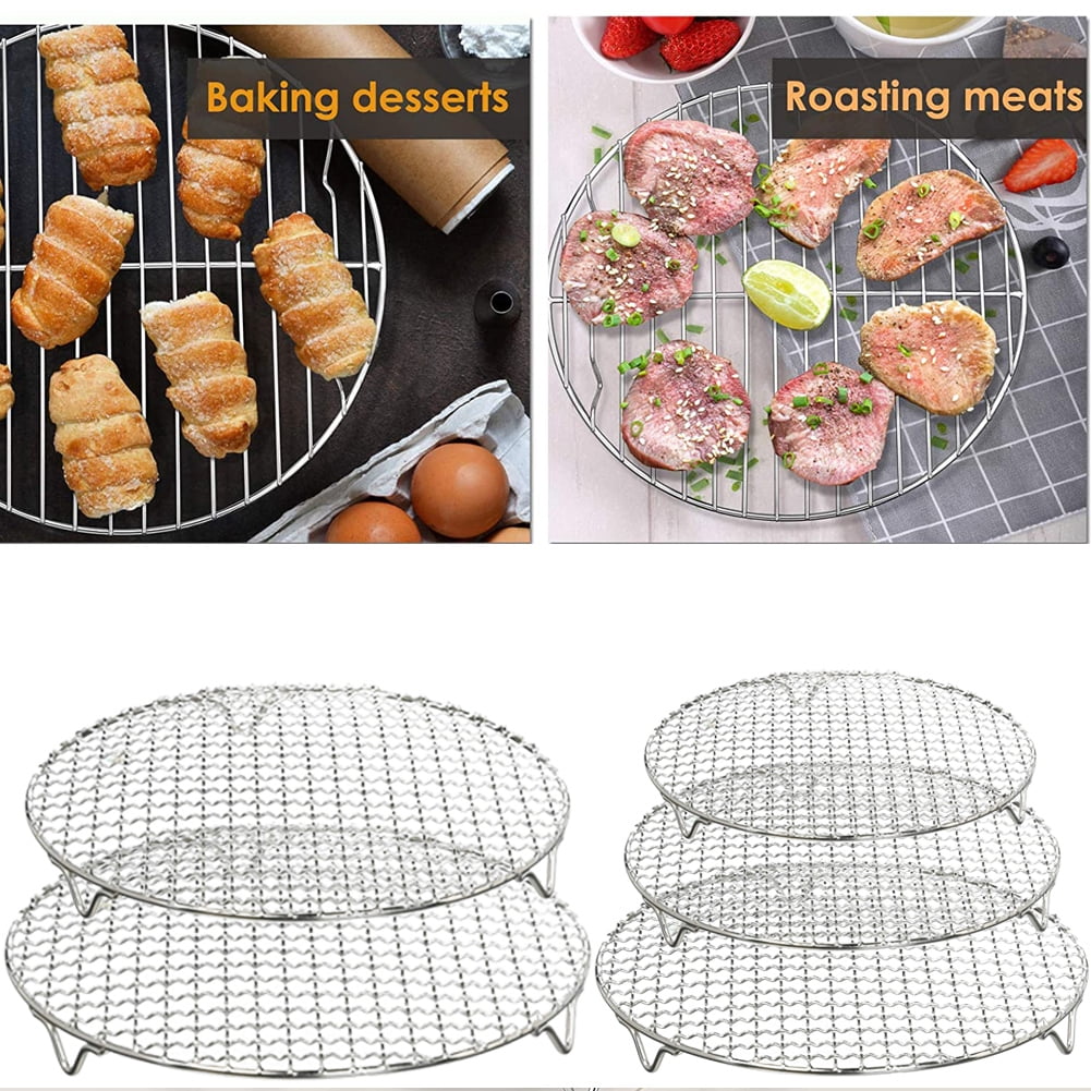 LINASHI Cooking Rack Round, Stainless Steel Round Rack for cooking ...