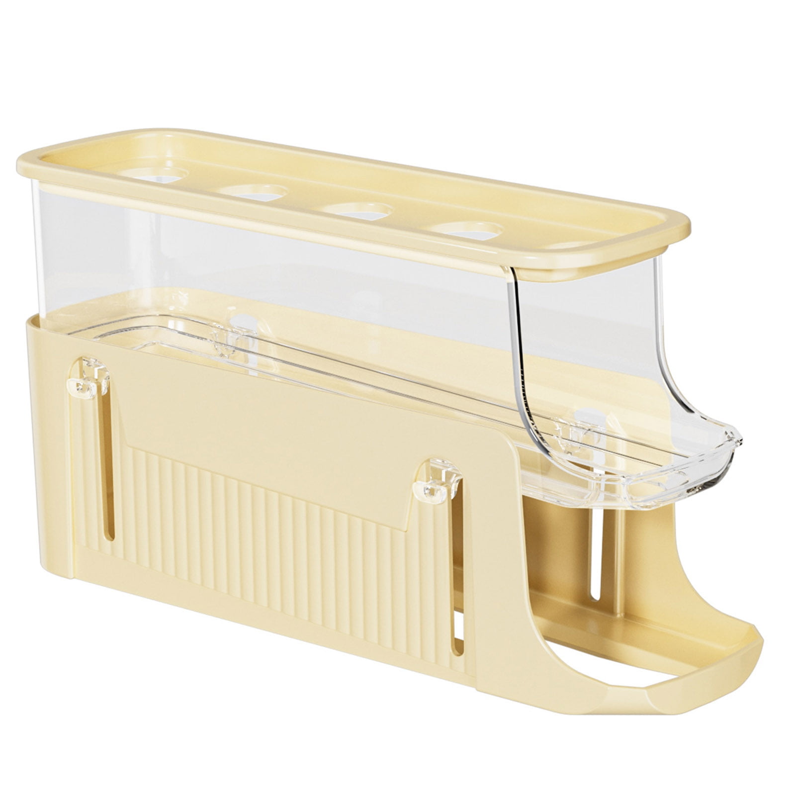 LINASHI Egg Carton with Railing Protection Fridge Egg Storage Box 3 ...