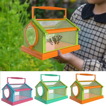 Folding Butterfly Habitat Cage Kids Critter Outdoor Breathable ...