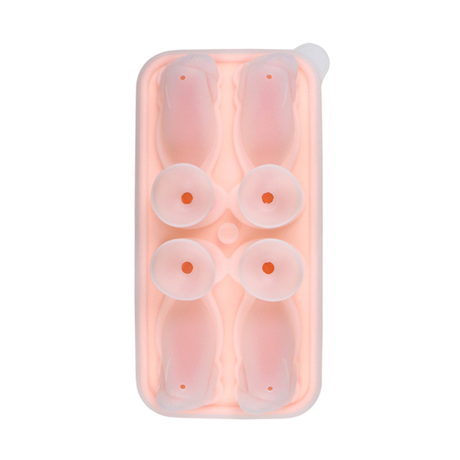 LINASHI Ice Cube Maker with Lid Dog Silicone Ice Cube Tray with Funnel ...