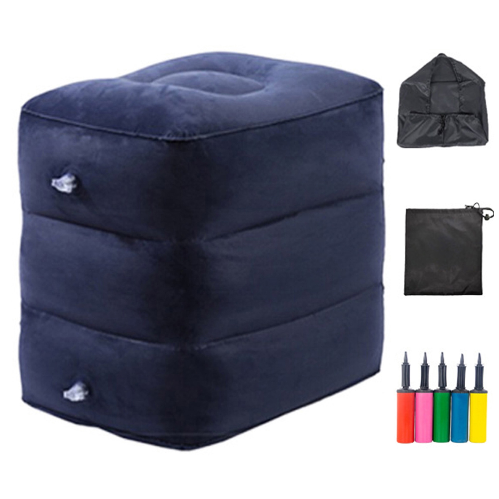 LINASHI Inflatable Foot Rest Inflatable Airplane Foot Rest Height ...