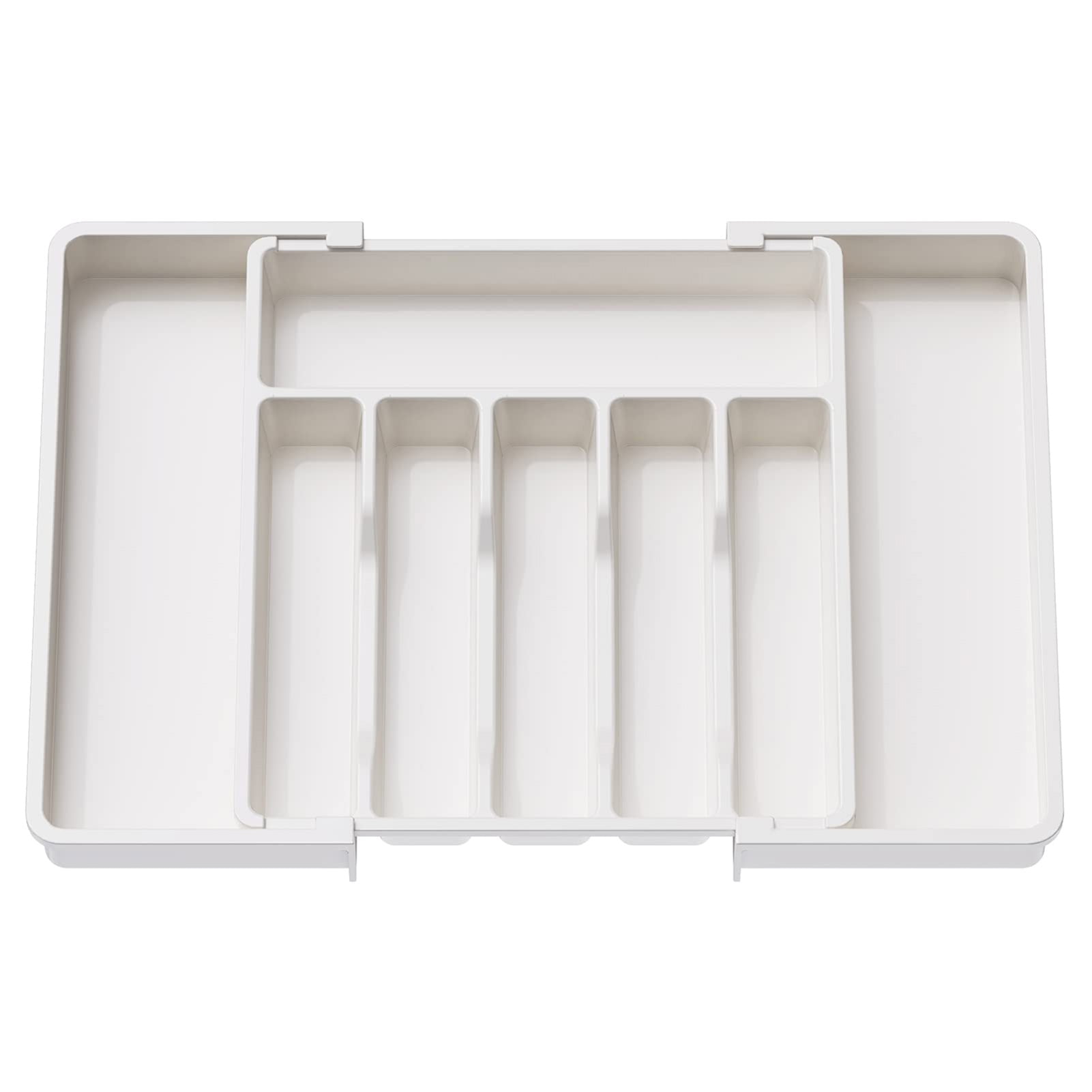 LINASHI Kitchen Utensil Storage Cutlery Storage Box Expandable Multi ...