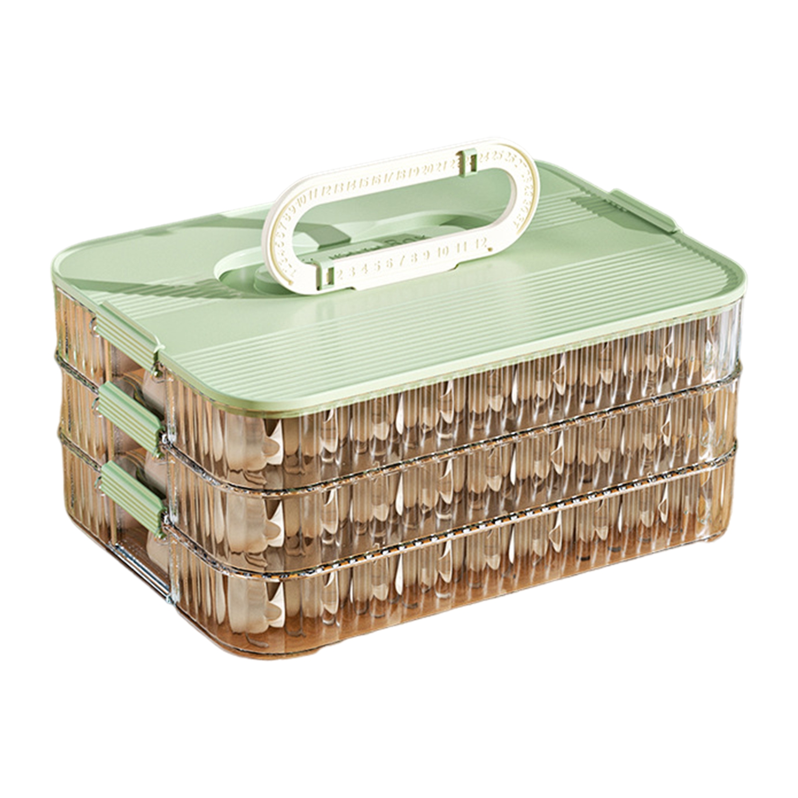 LINASHI Locking Latches Food Container Crisper Box Dumpling Box ...