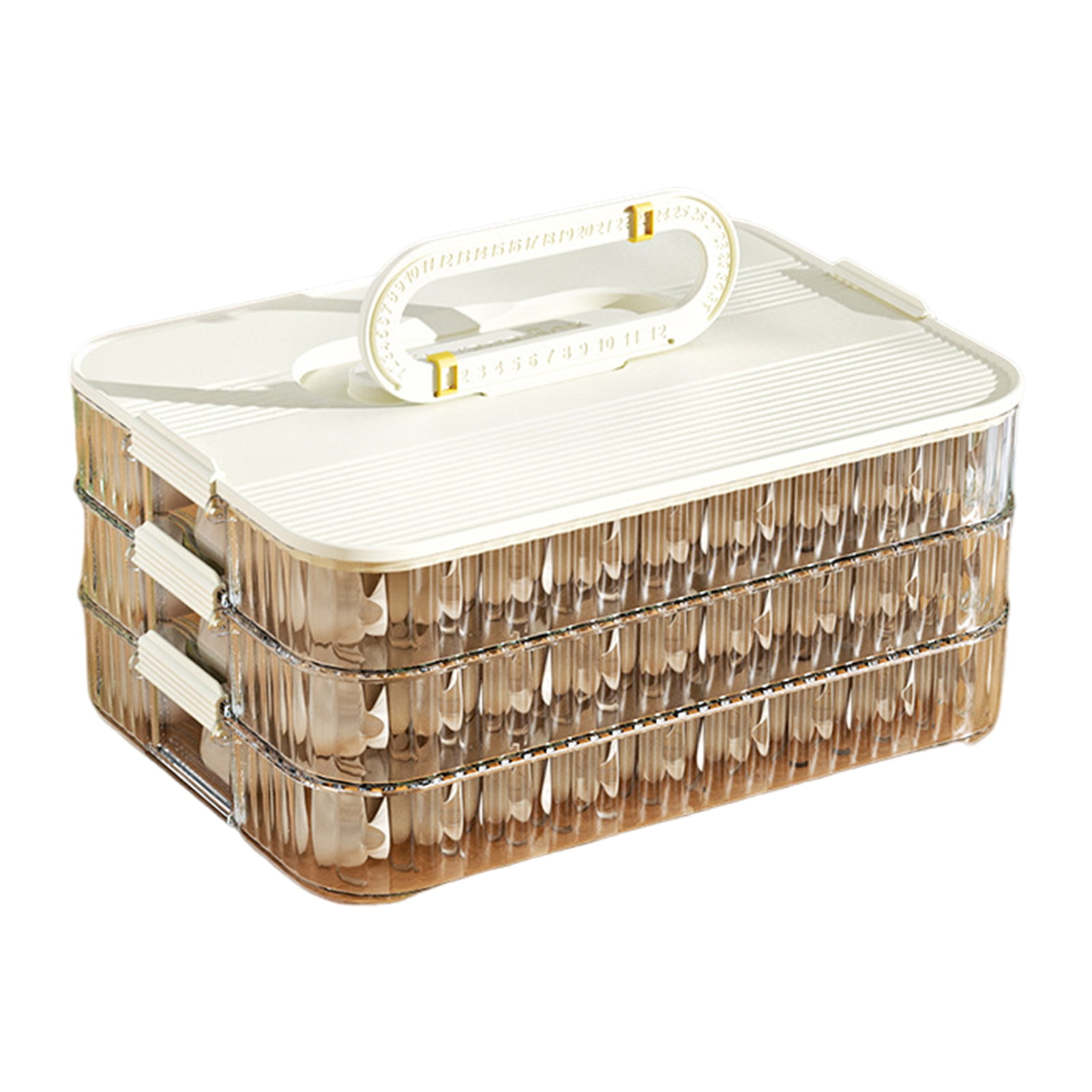 LINASHI Locking Latches Food Container Crisper Box Dumpling Box ...