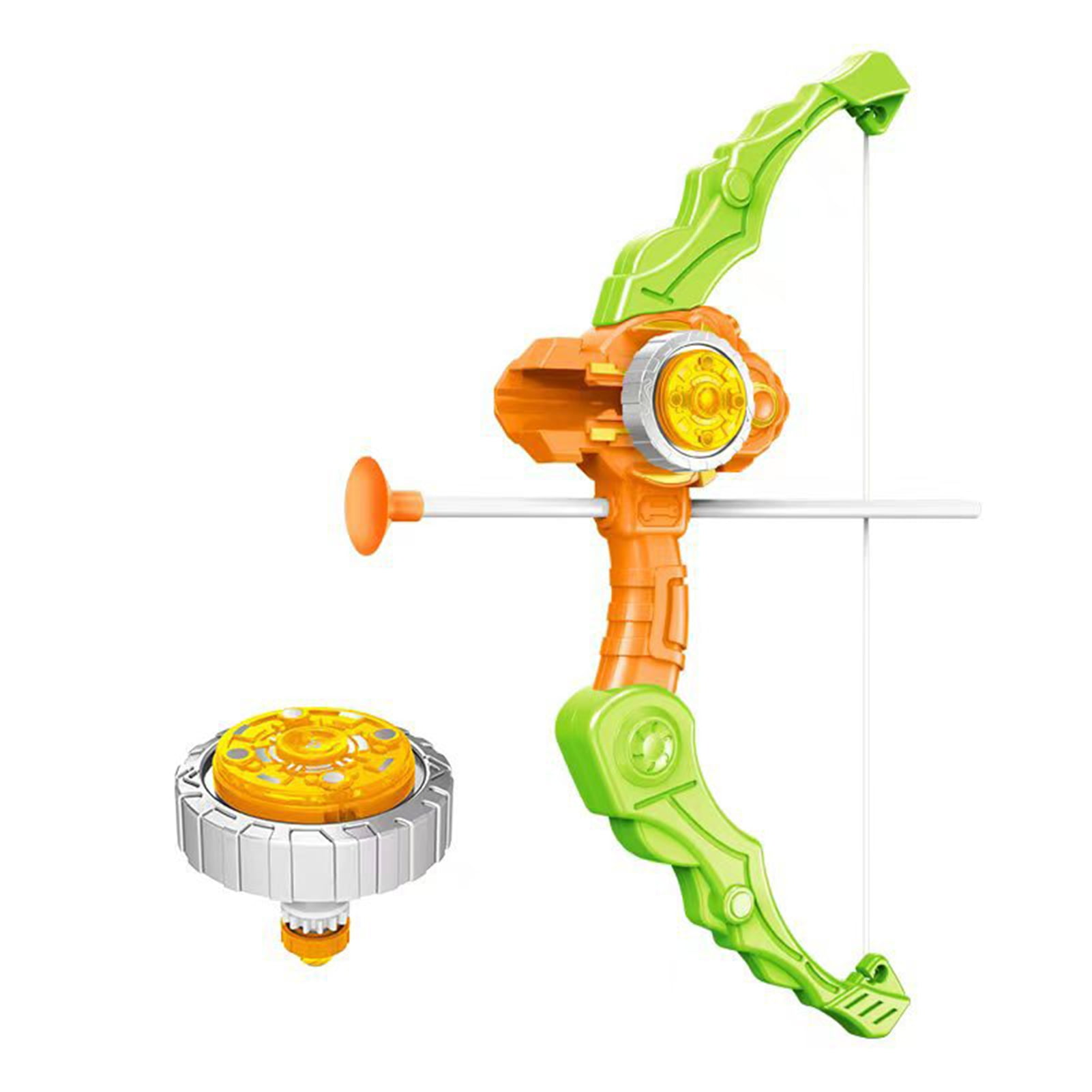 LINASHI Metal Gyro Ring Toy 1 Set Mini Bow Arrow Set Colorful Luminous ...
