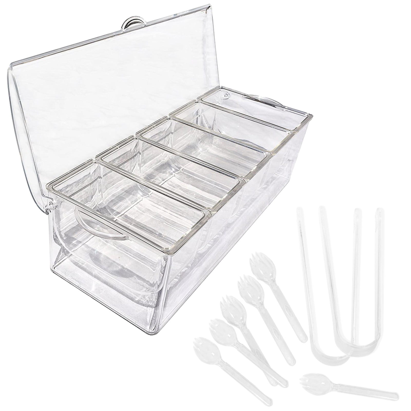 LINASHI Multi-compartment Food Container Food Container with Lid Clip ...