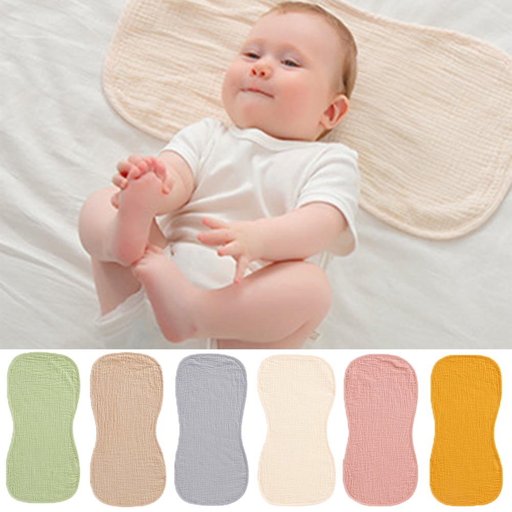 LINASHI Cotton Infant Pads, Baby Burp Cloths, Bibs, Face Towel, Burping ...