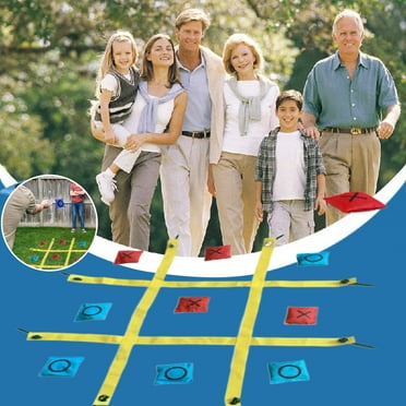 Giant Tic Tac Toe Game, PVC Framed Bean Bag Toss Game Across Yard ...