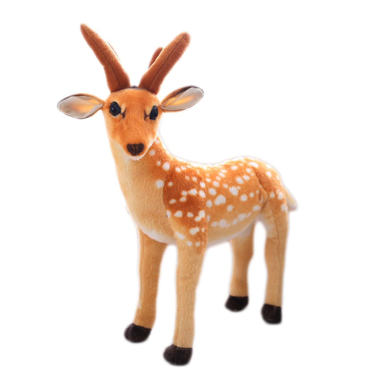 LINASHI Plush Sika Deer Toy Plush Deer Toy Soft Pp Cotton Filling ...