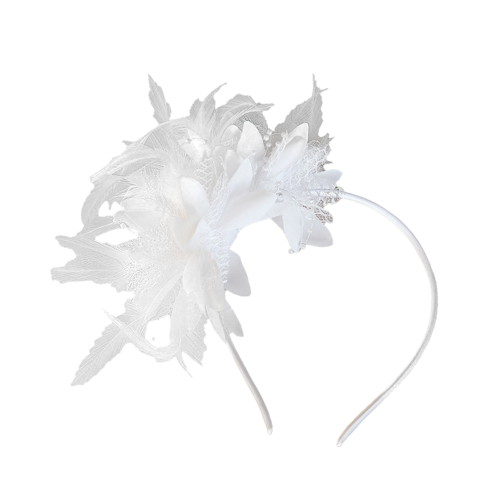 LINASHI Retro Hair Accessory Vintage Feather Headband Elegant Cloth ...