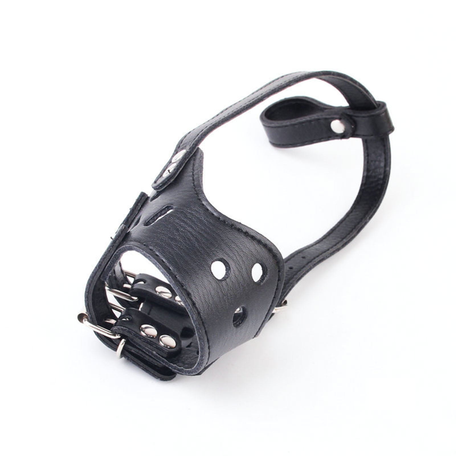 LINASHI Safe Dog Muzzle Adjustable Dog Muzzle with Ventilation Holes ...