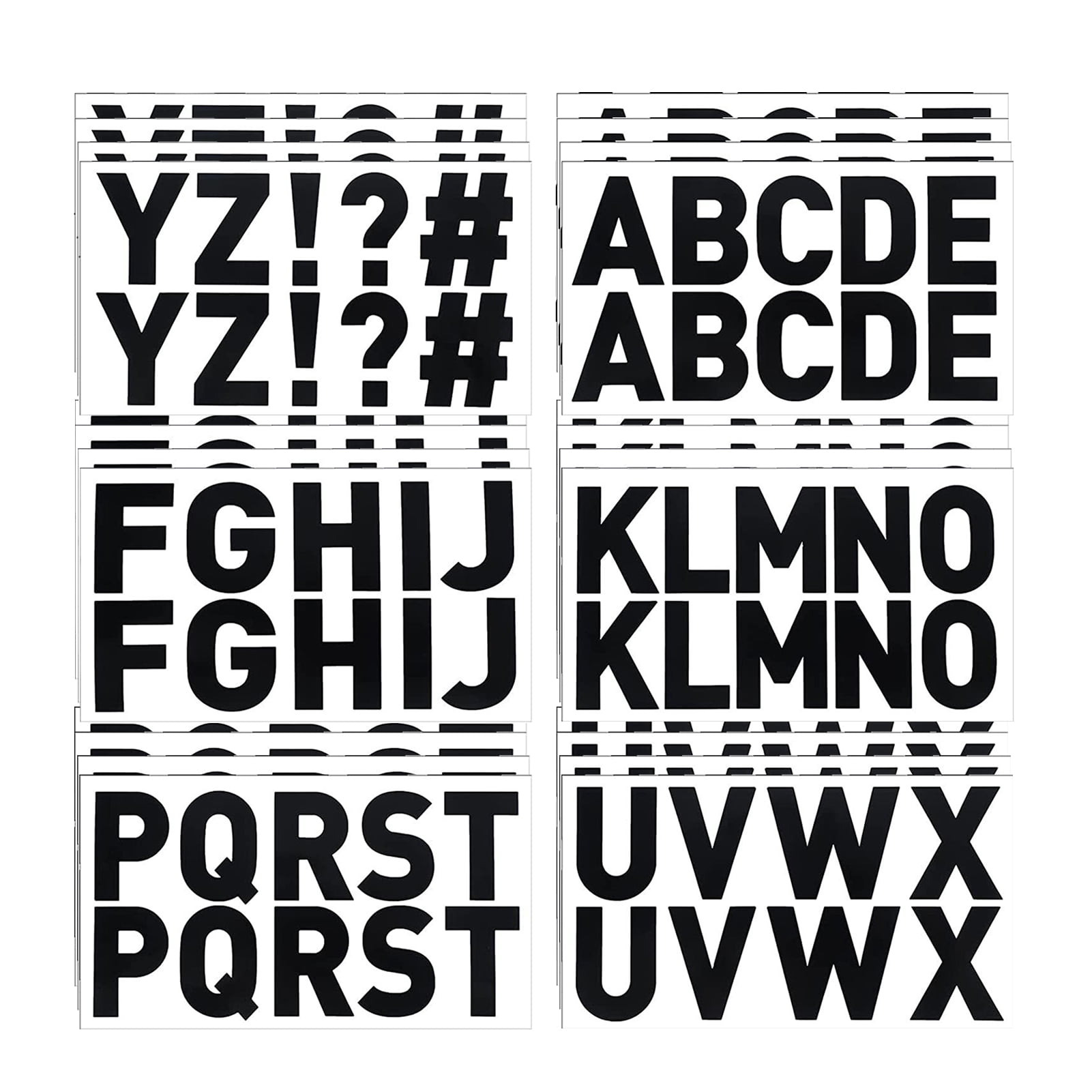 LINASHI School Project Letter Stickers 24 Sheets Alphabet Stickers Self ...