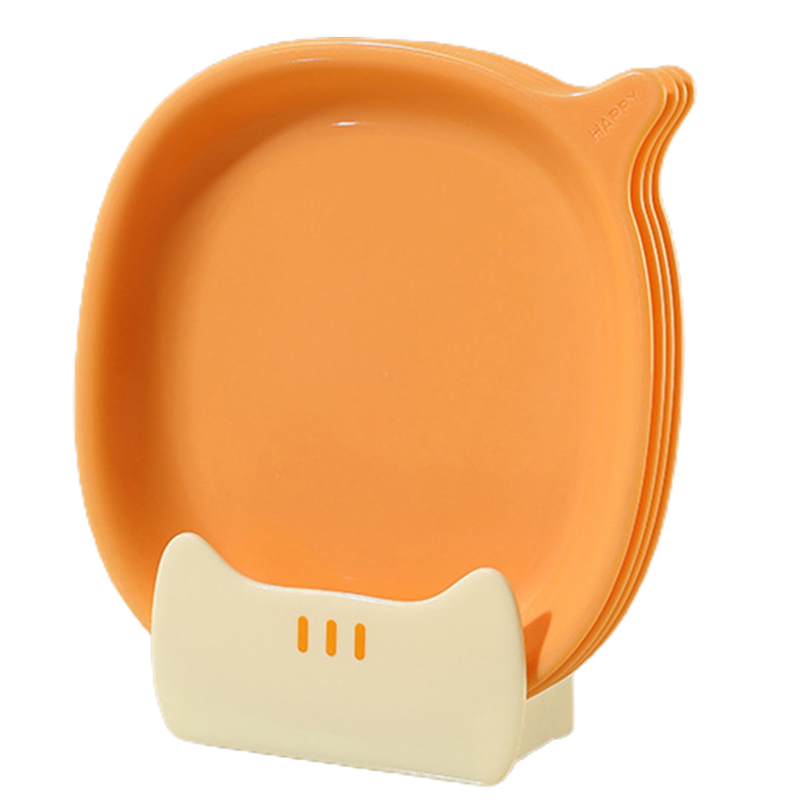 LINASHI Smooth Surface Bone Dish 4pcs Spit Bone Dish with Storage ...