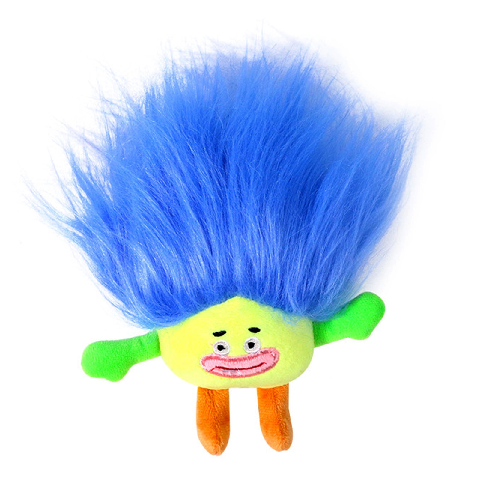 LINASHI Smooth Touch Stuffed Cartoon Colorful Plush Toy Funny Hair Diy ...