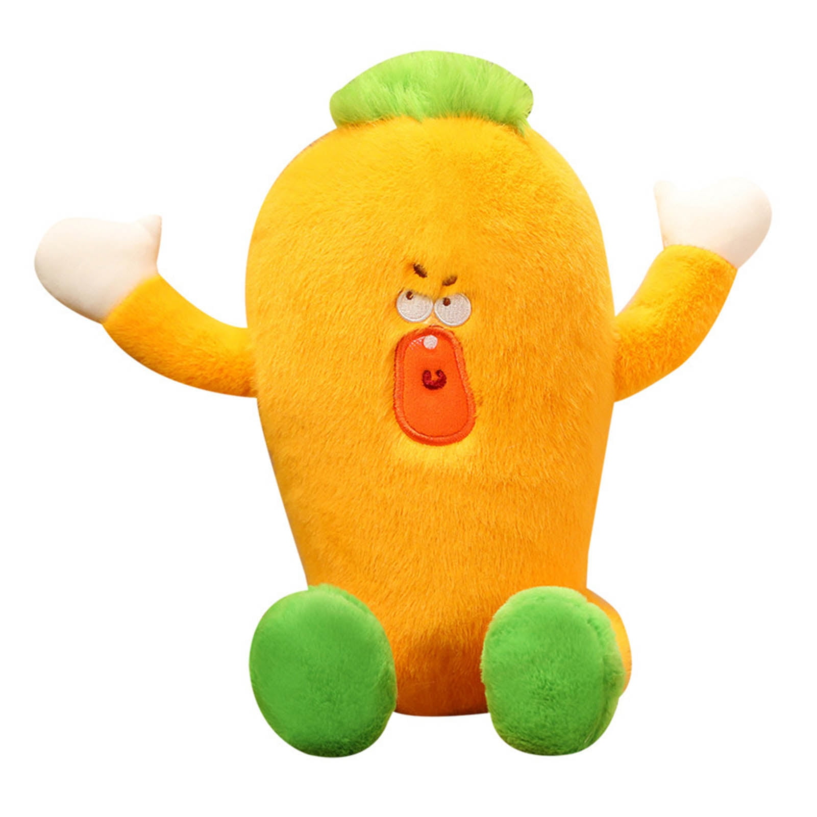 LINASHI Soft Fabric Plush Toy Cute Carrot Plush Doll with Hands Legs ...